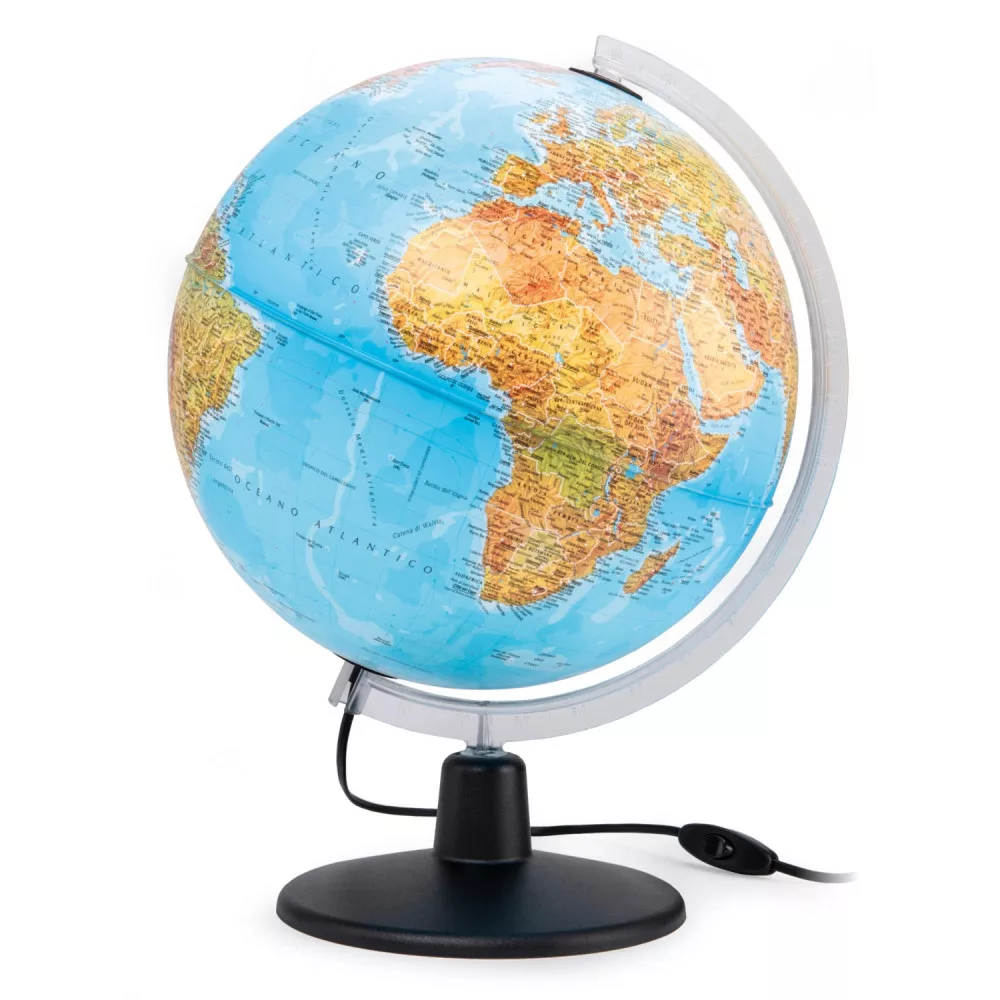 Livarno Home / Tecnodidattica 30 cm Globus LED, magyar felir